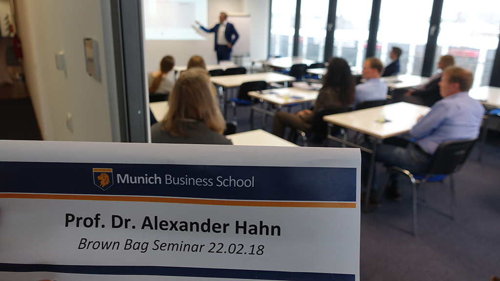 New MBS Professor Dr. Alexander Hahn Presents His Research Activities