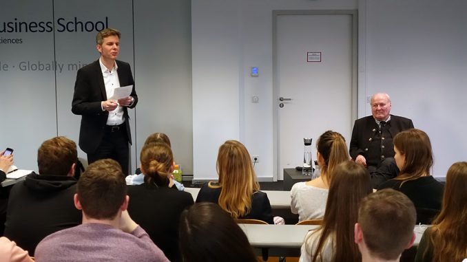 The Honorable Businessman: Dr. Claus Hipp Visits Munich Business School
